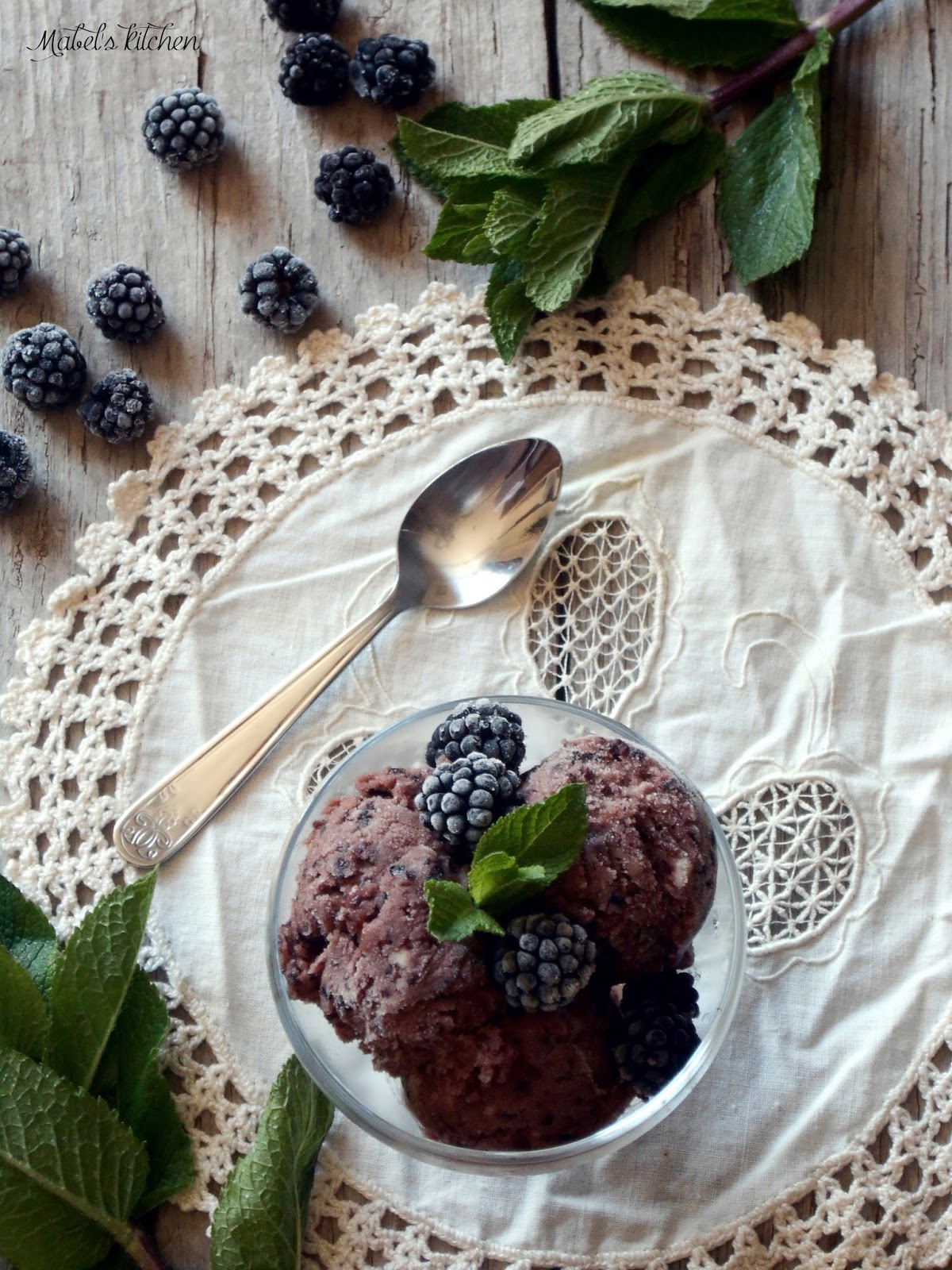 Helado de Moras (vegano). - Mabel's Kitchen