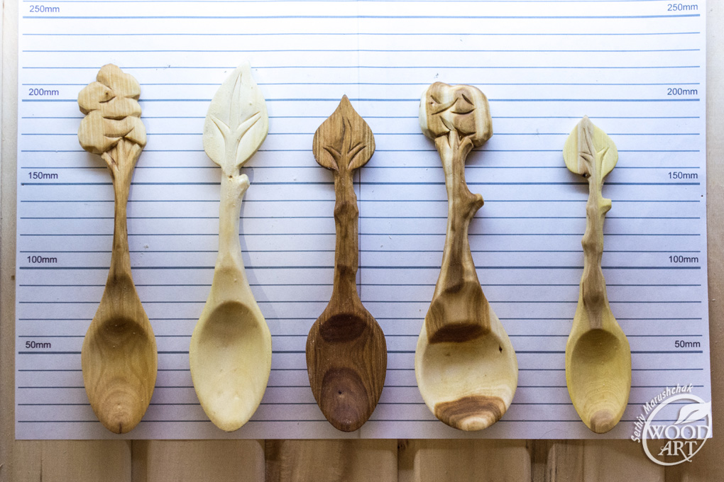 WOODCARVING / Різьблення по дереву: Ложки "Дерево" / Spoons "Tree"