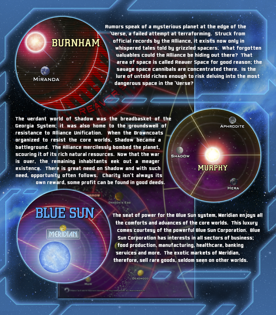 BLUE SUN... universo expandido para FIREFLY: the game : Camino a la ...