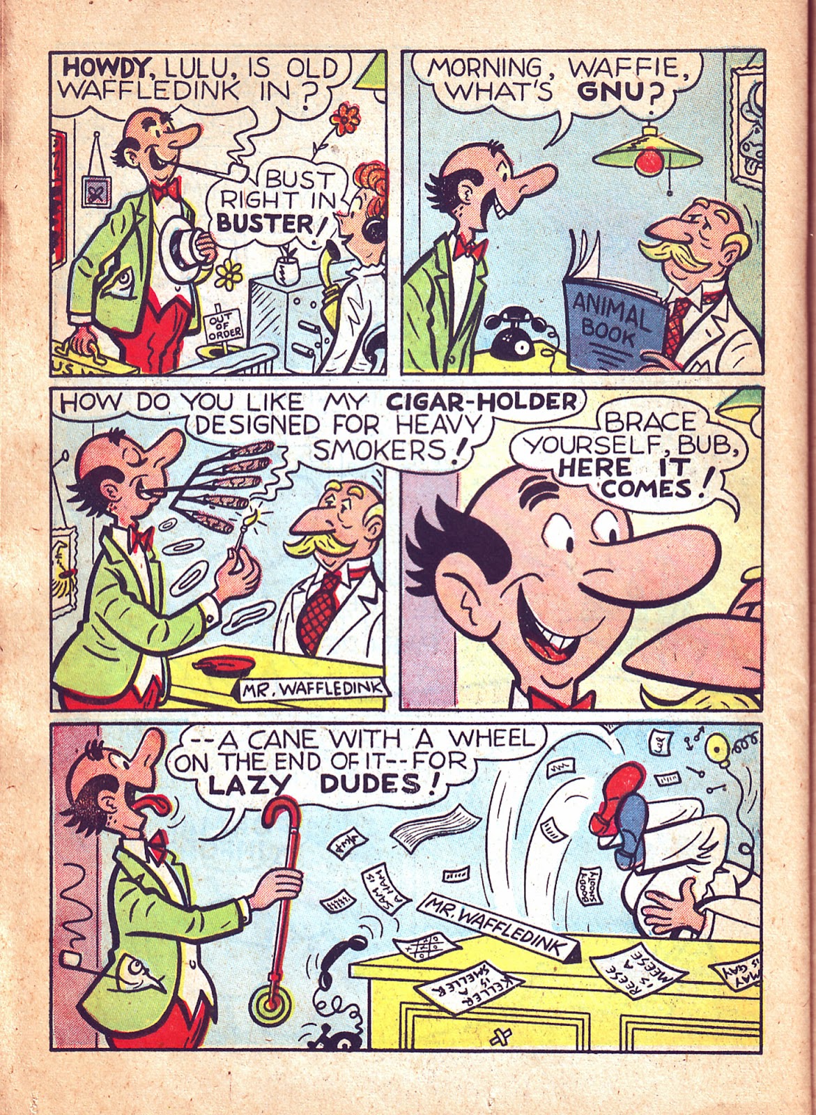 Four-Color Shadows: Goofy Gus the Inventor-1948