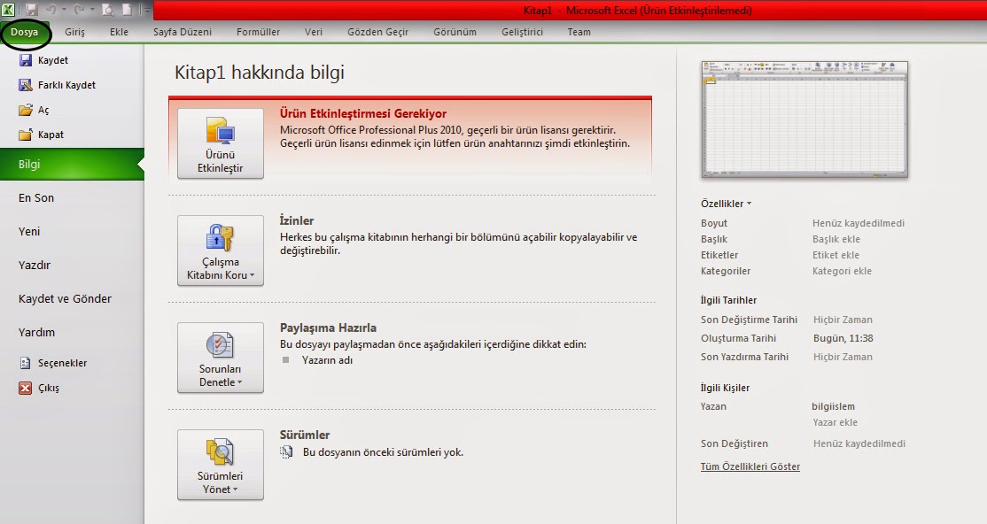 WORD EXCEL POWERPOİNT