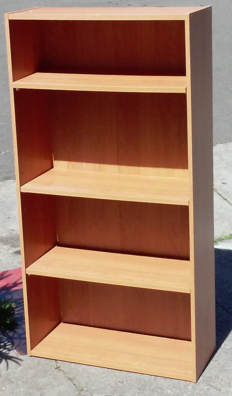 UHURU FURNITURE & COLLECTIBLES: SOLD 2' x 3' Maple Effect Shelf - $20