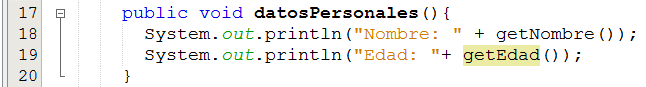 CodigoGX: Codigos de programación: Capítulo 61. Java: Metodos Get y Set