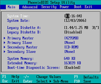 Arquitecturas de Computadores: Avarias da CMOS