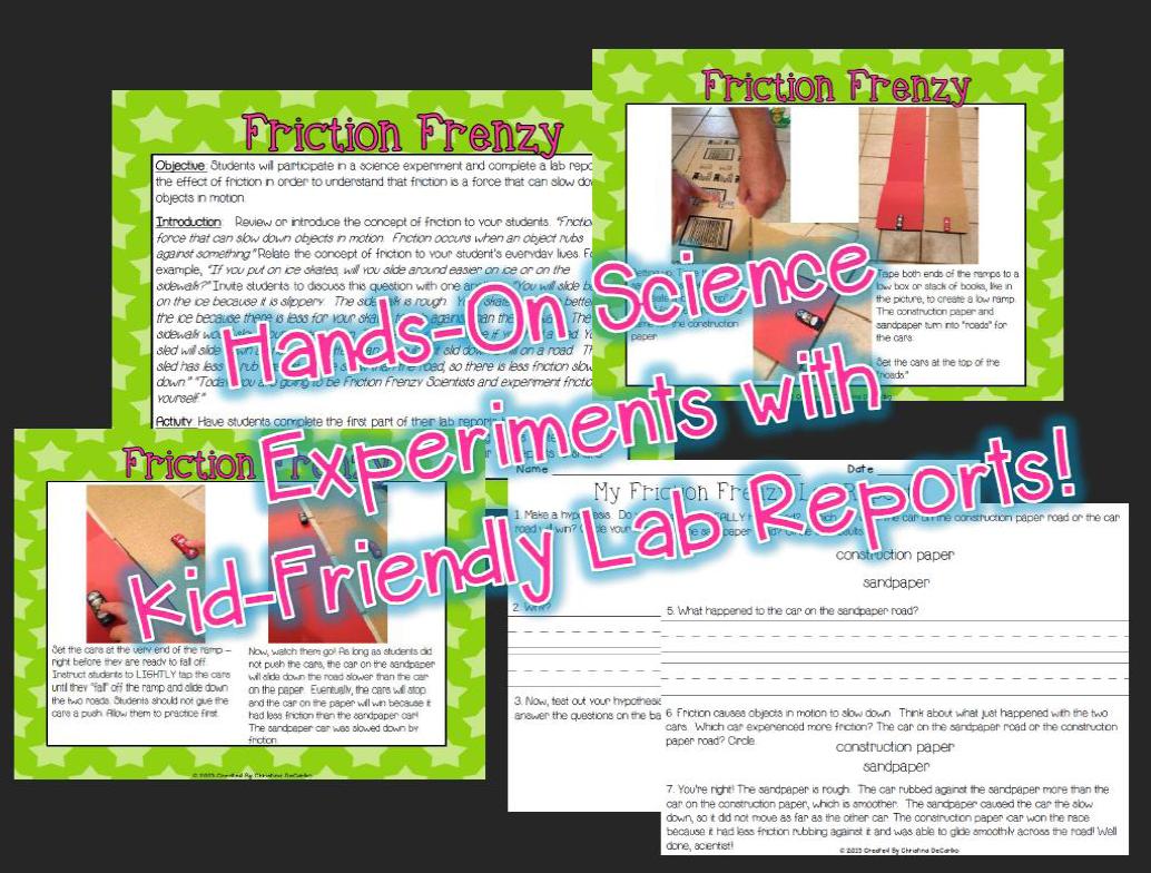 Force & Motion Science Unit for Kids! & Freebie!! - Miss DeCarbo