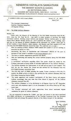 BS&G Activities of KVS Jaipur Region: Some Useful Letters and Circulars