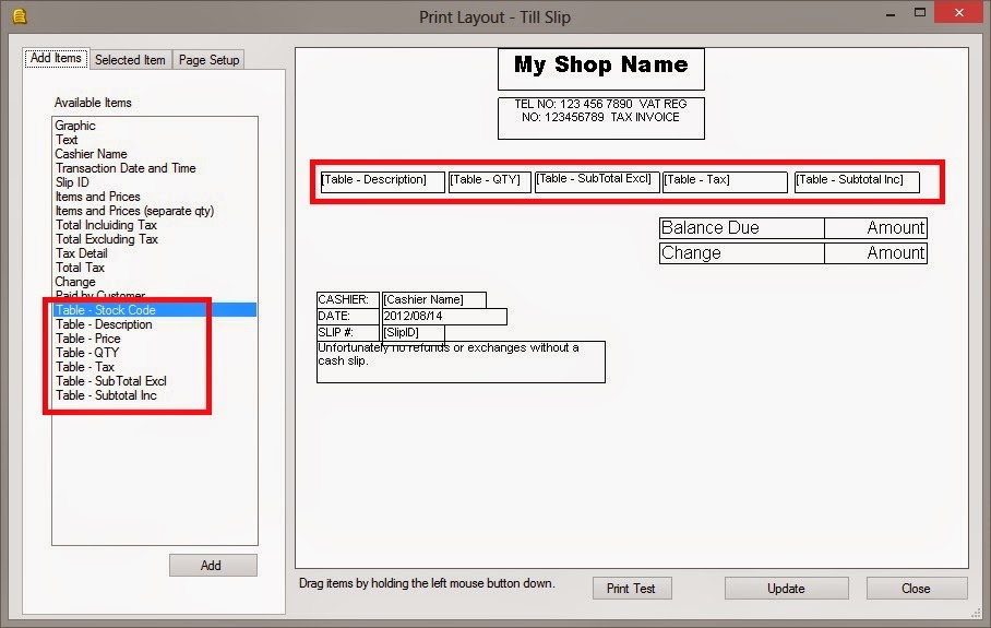 Till slip design more customizable.