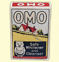 Davina Blake: 1954 OMO washing powder - Old Mother Owl