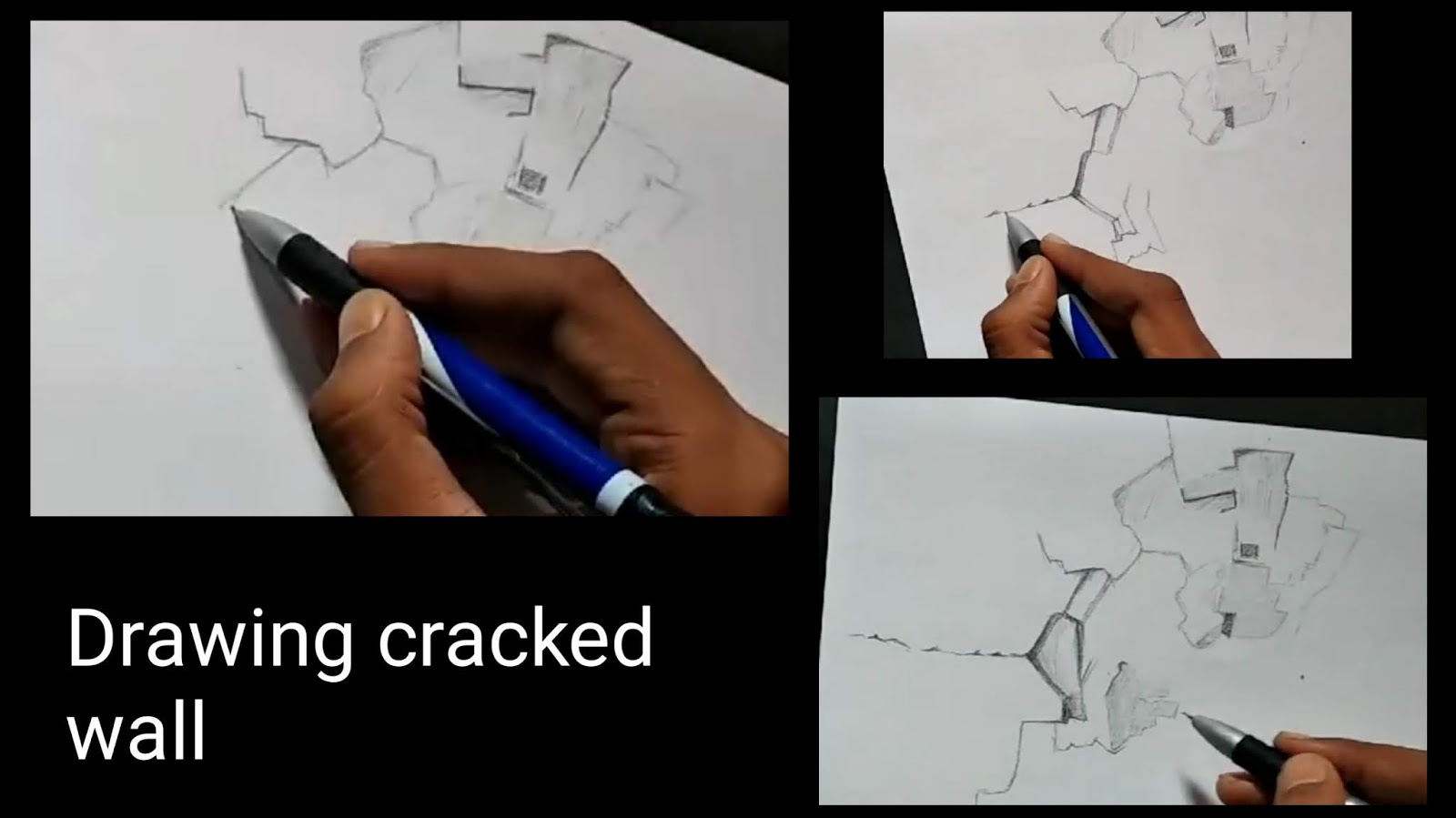 Artofrohit.com: How to draw broken walls in few steps - step by step ...