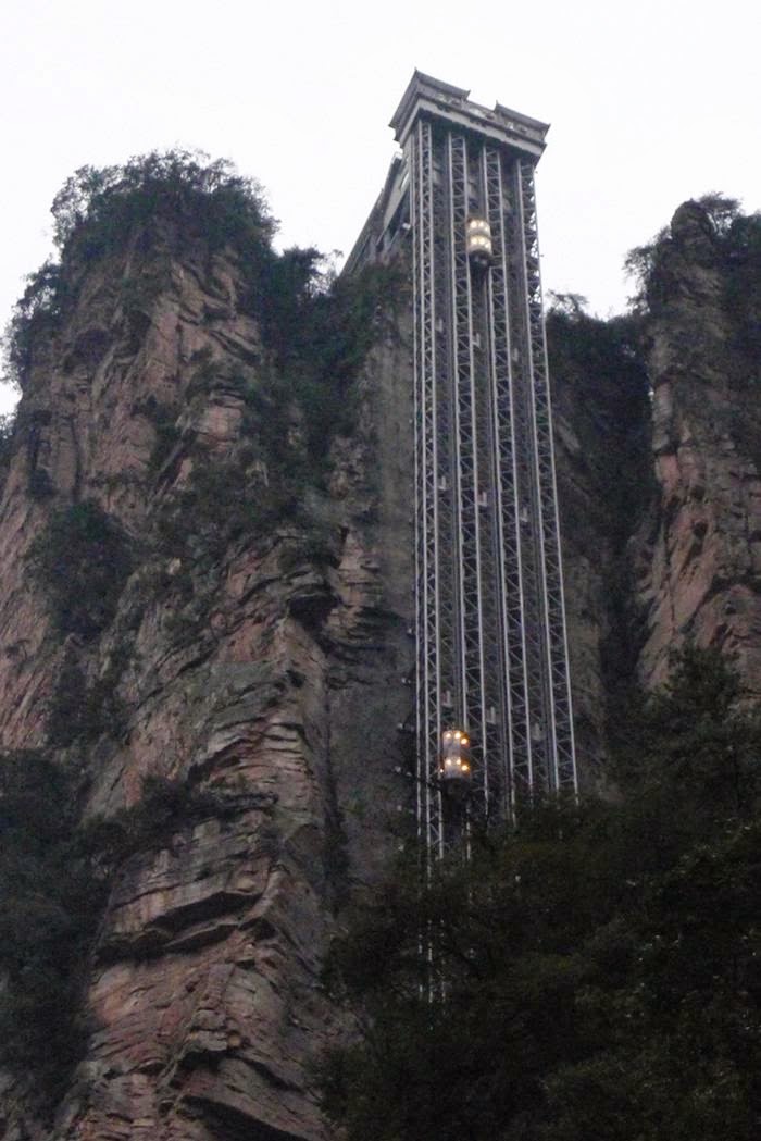 Get FuN Here: Bailong Elevator Built Into The Side Of Huge Cliff