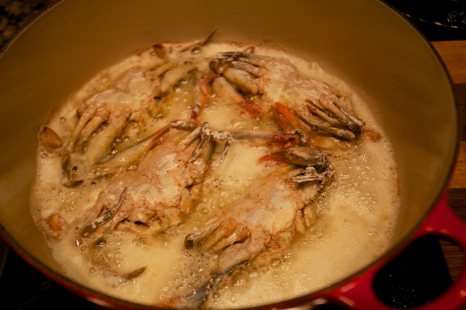 Soft Shell Crabs and Clams Casino