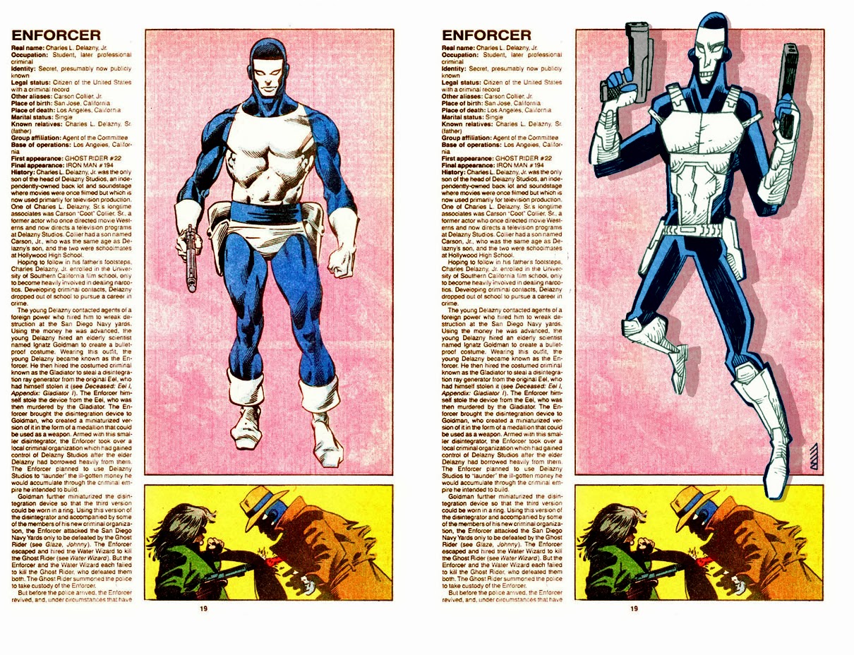 The Official Handbook to the Marvel Universe - REDUX Edition: ENFORCER ...