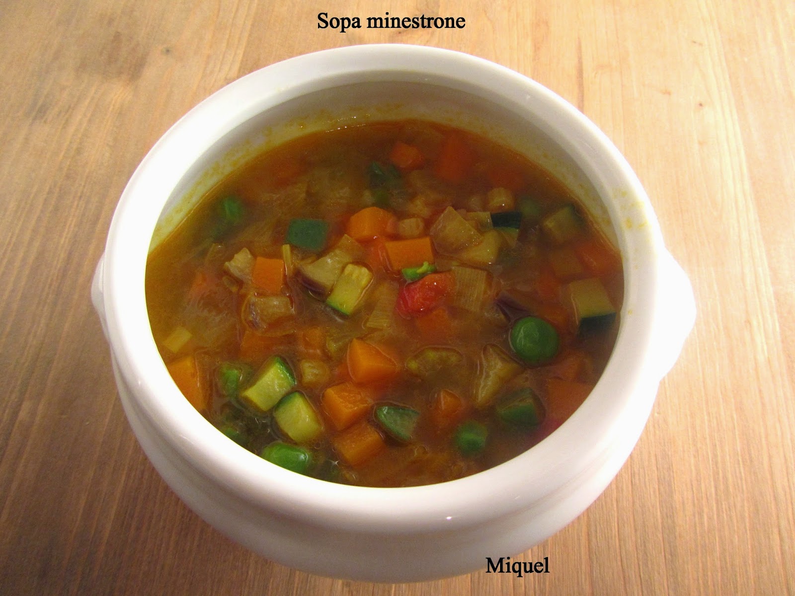 Les receptes del Miquel: Sopa minestrone.Reto del estuche de Vapor con ...