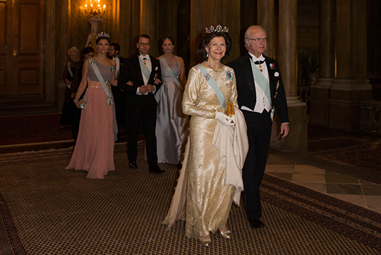 Swedish Royal Family attends a gala dinner at Royal Palace Swedish Royal Family attends a gala dinner at Royal Palace