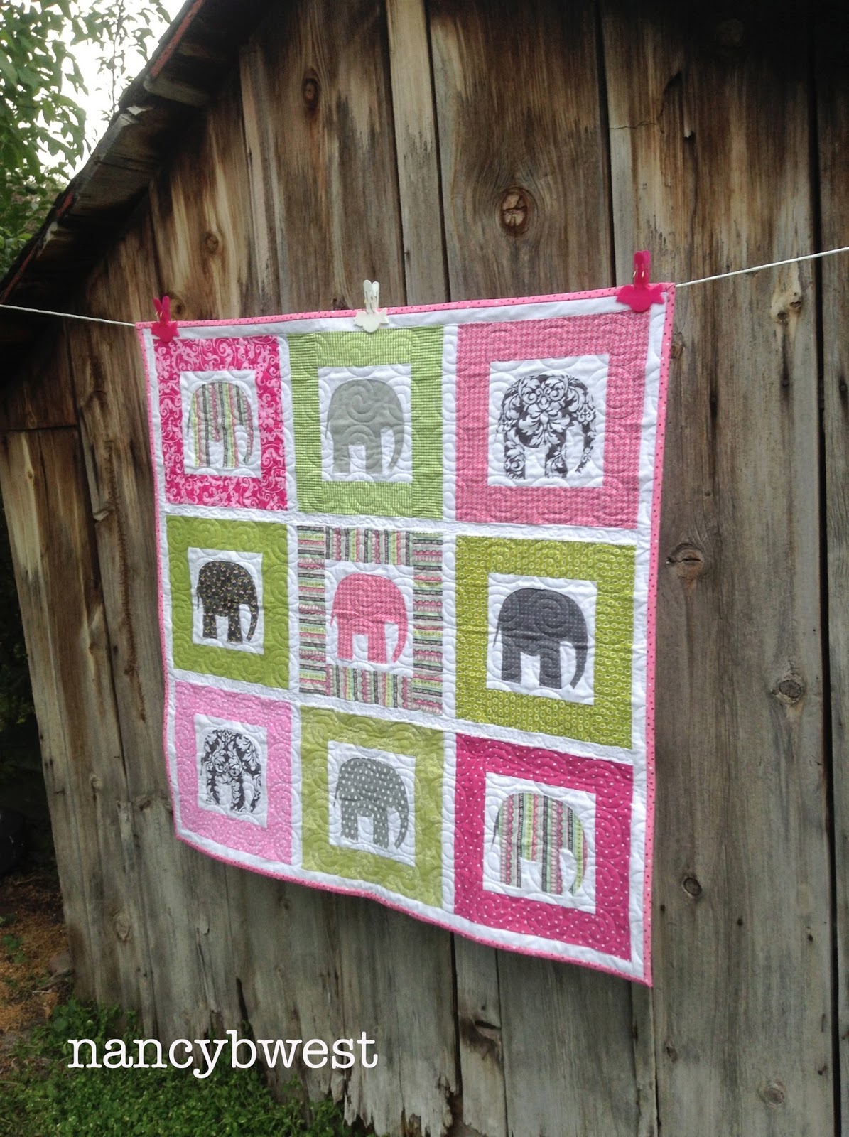My Fancy Nancy Life: {pink & gray pachyderms}