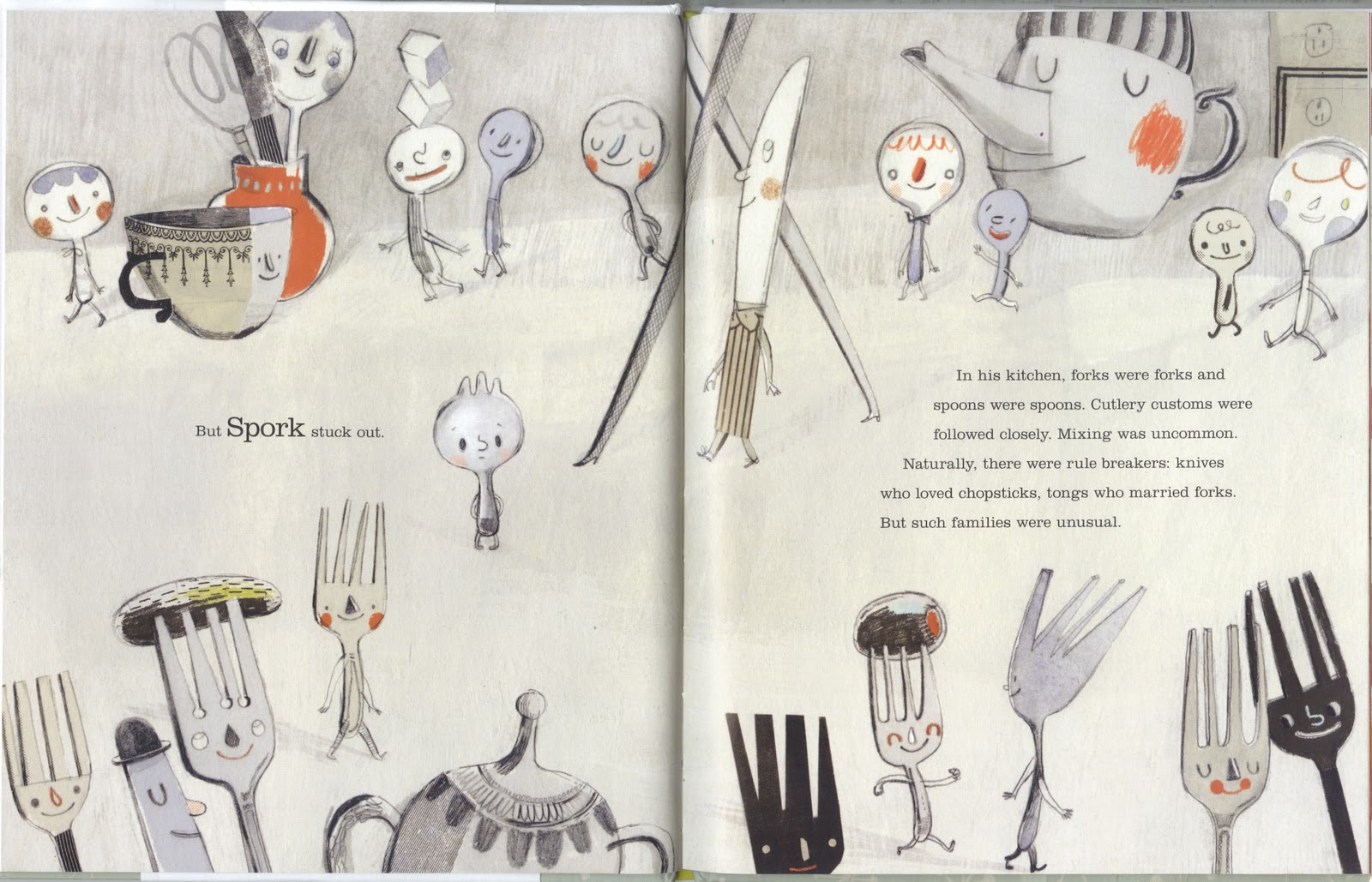 The Illustrated Book Image Collective: Character: Spork illustrated by ...
