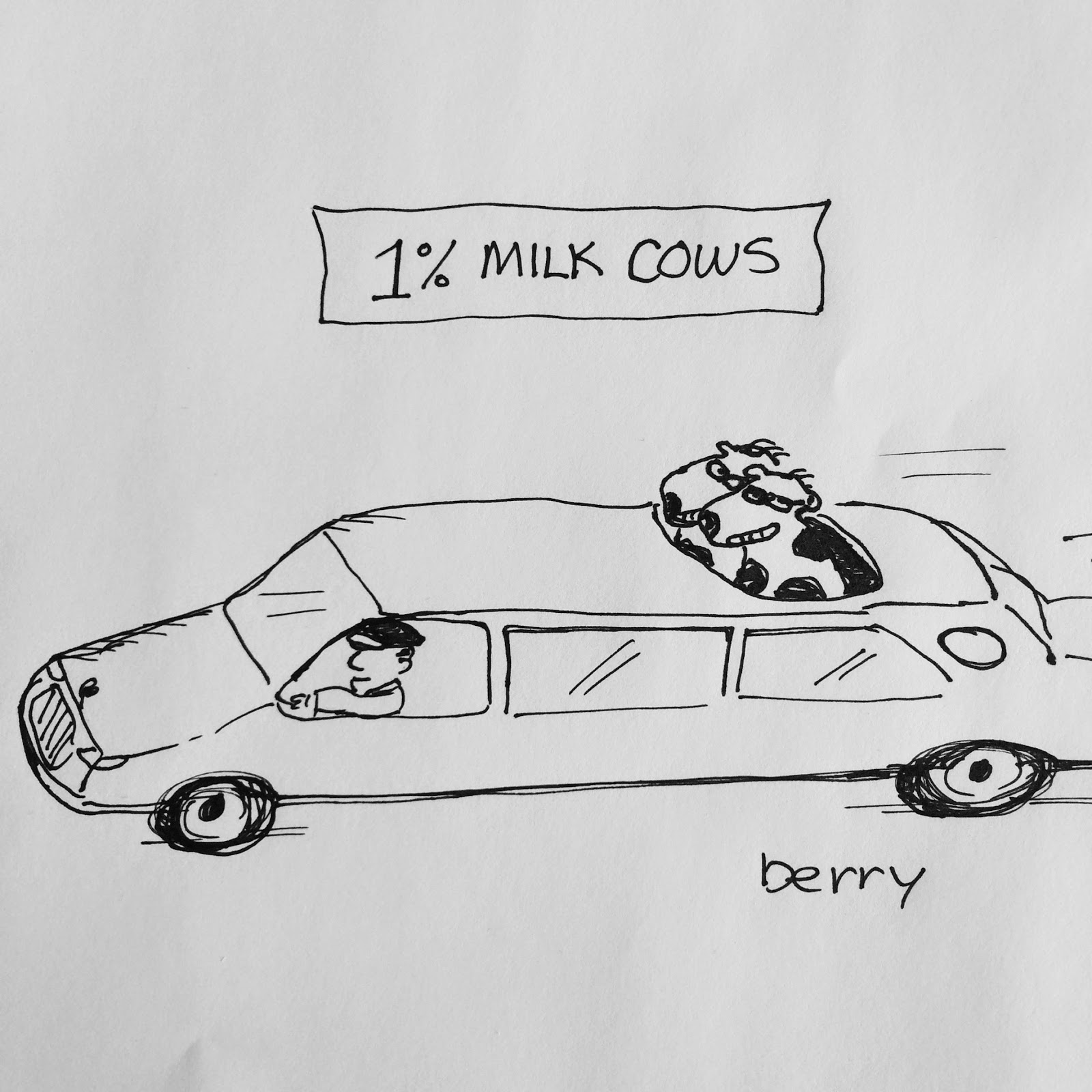 berry cartoons: 1% milk cows cartoon