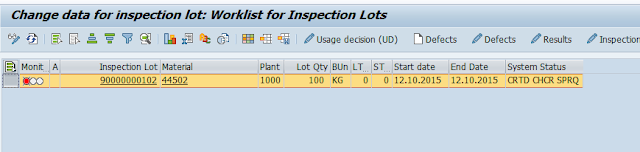 Recurring Inspection process in SAP QM | SAP Online Guides