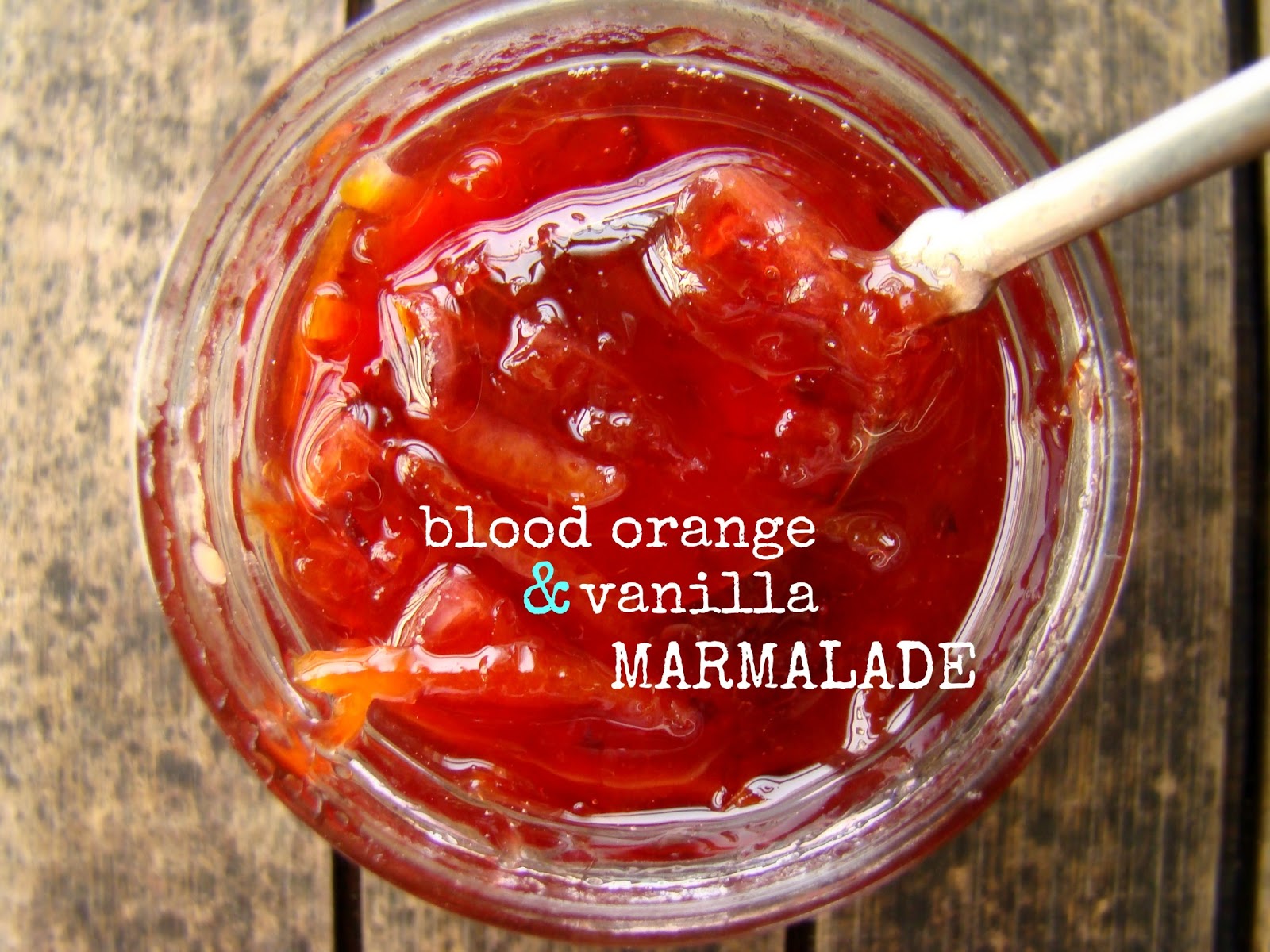 Blood orange & vanilla marmalade