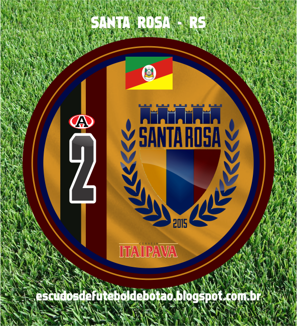 ESCUDOS DE FUTEBOL DE BOTÃO: Agora o time do SANTA ROSA.