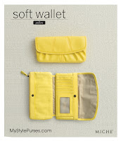 Miche Bags and Shells: Soft Yellow Wallet by Miche