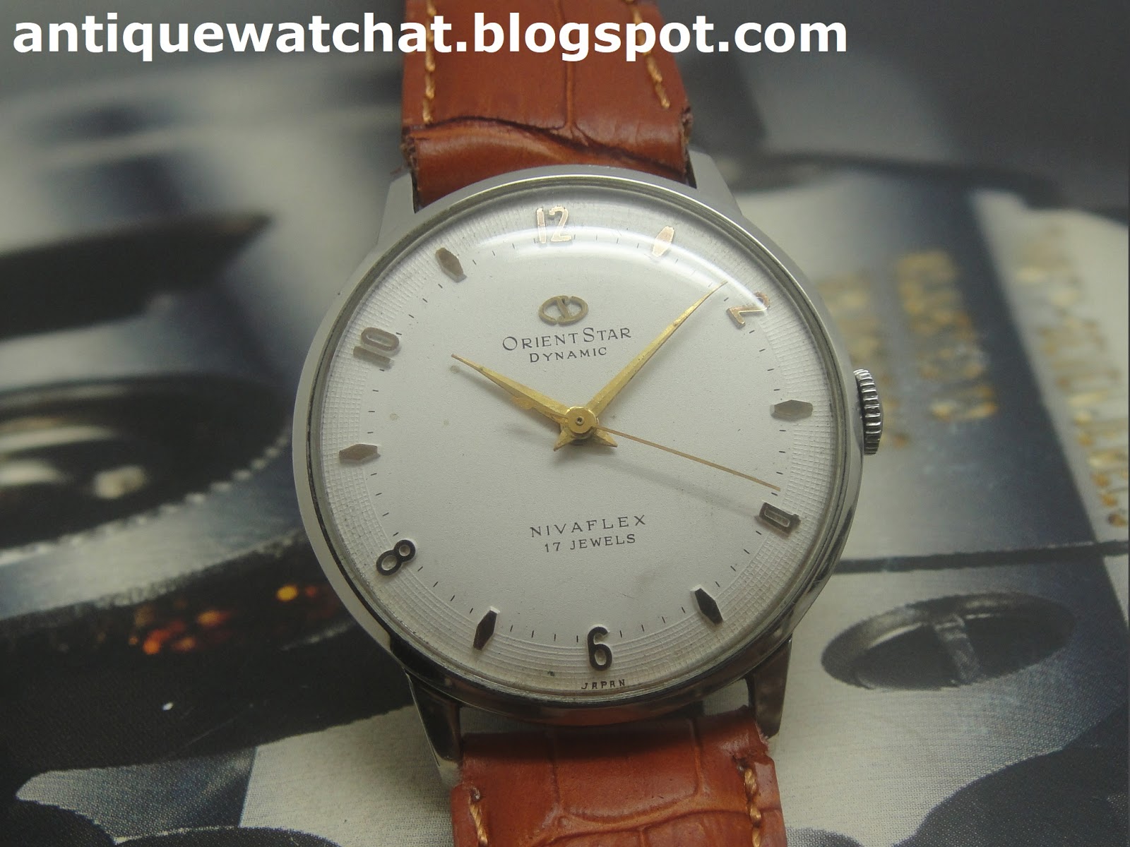 Antique Watch Bar: ORIENT STAR DYNAMIC NIVAFLEX 17 JEWELS HAND WINDING ...