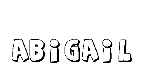 COLOREA TUS DIBUJOS: Nombre Abigail para colorea