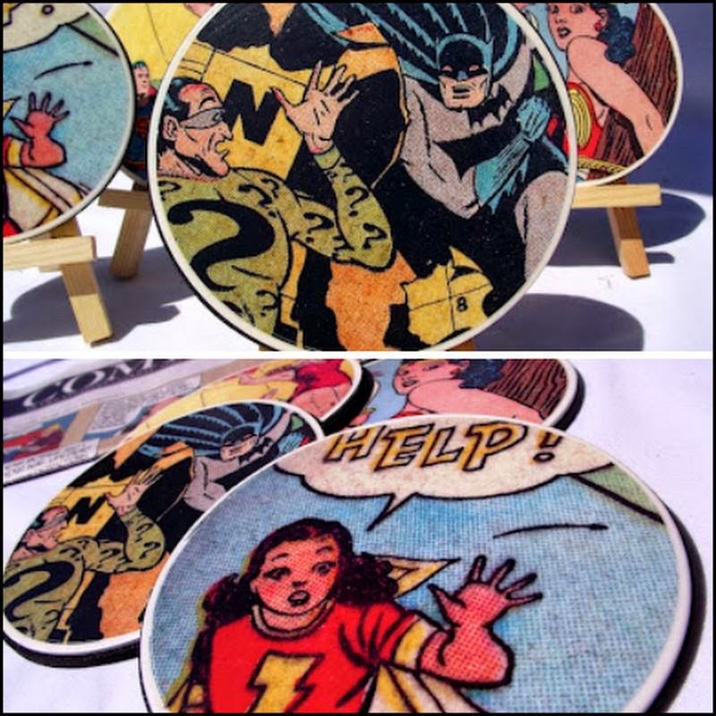 Dollar Store Crafter: Comic Book Coasters