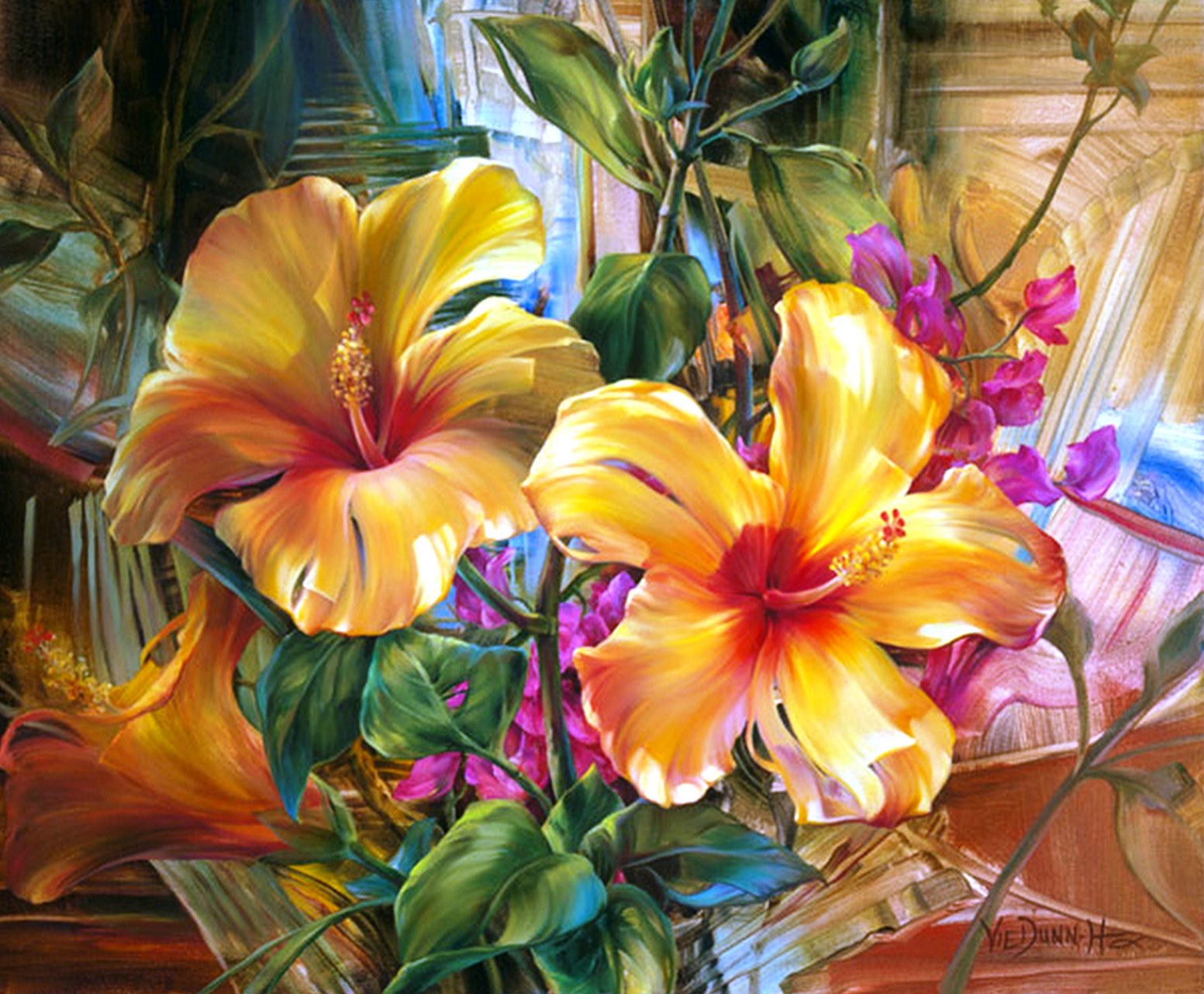El Arte Es Su Máxima Expresión Galería De Cuadros Con Flores Modernas Vie Dunn Harr Eeuu