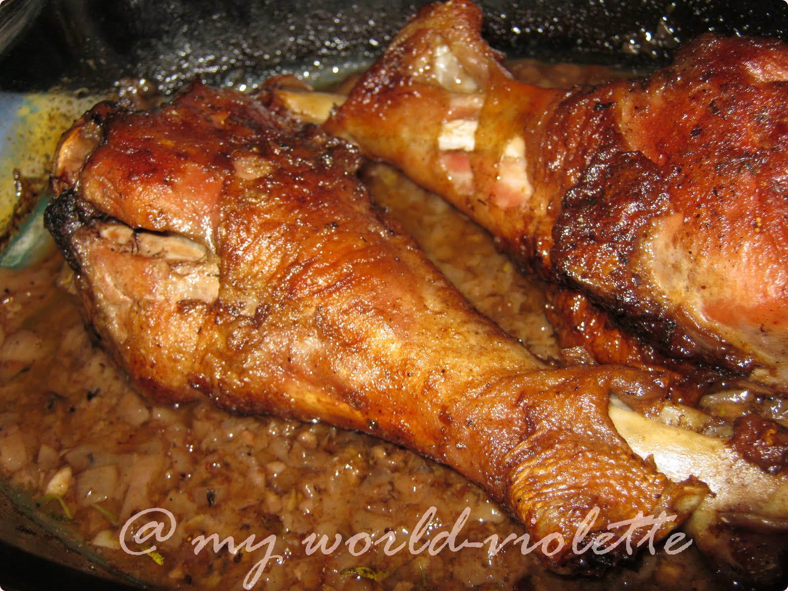 My world-VIOLETTE: Pulpe de curcan la cuptor