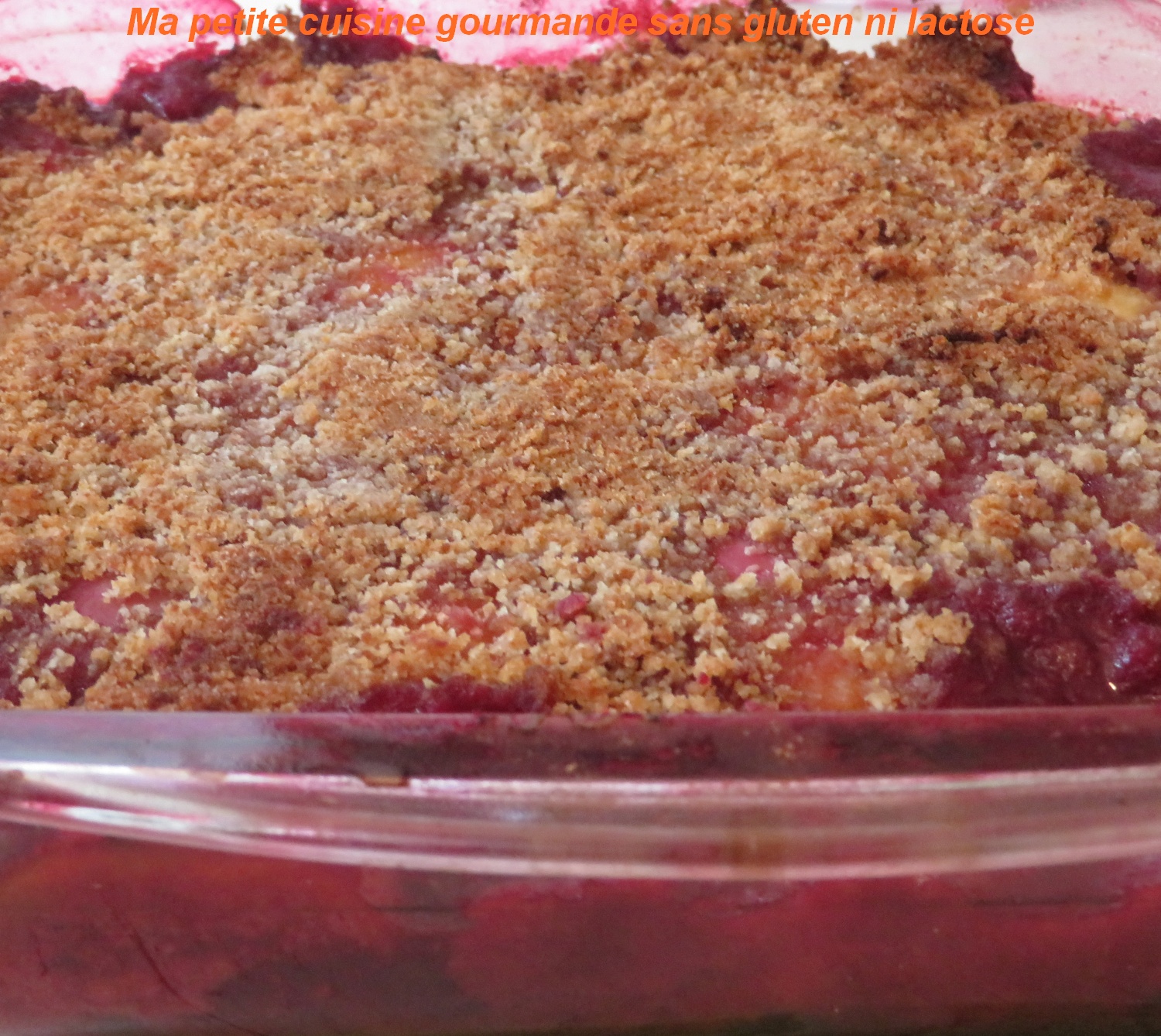 Crumble aux abricots, aux fruits rouges et à la noix de coco sans ...