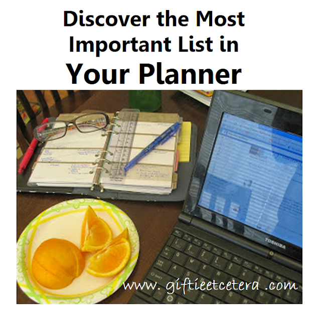 The Most Important List In Your Planner | Giftie Etcetera: The Most ...