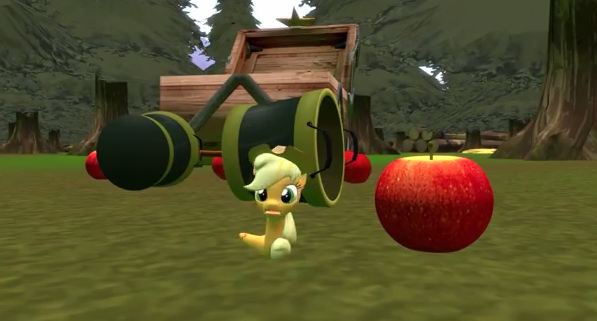 Equestria Daily - MLP Stuff!: SFM: Cursed Pony Magic: Applejack