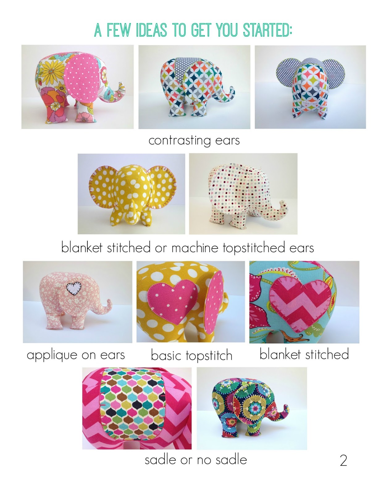 Ellie the Elephant Sewing Pattern