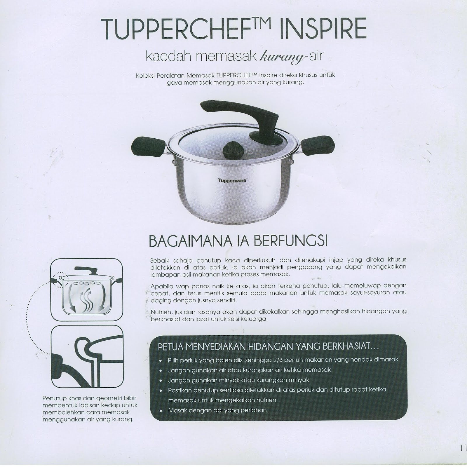 TUPPERWARE DUNGUN: Launching Set Periuk Terbaru : TUPPERCHEF INSPIRE
