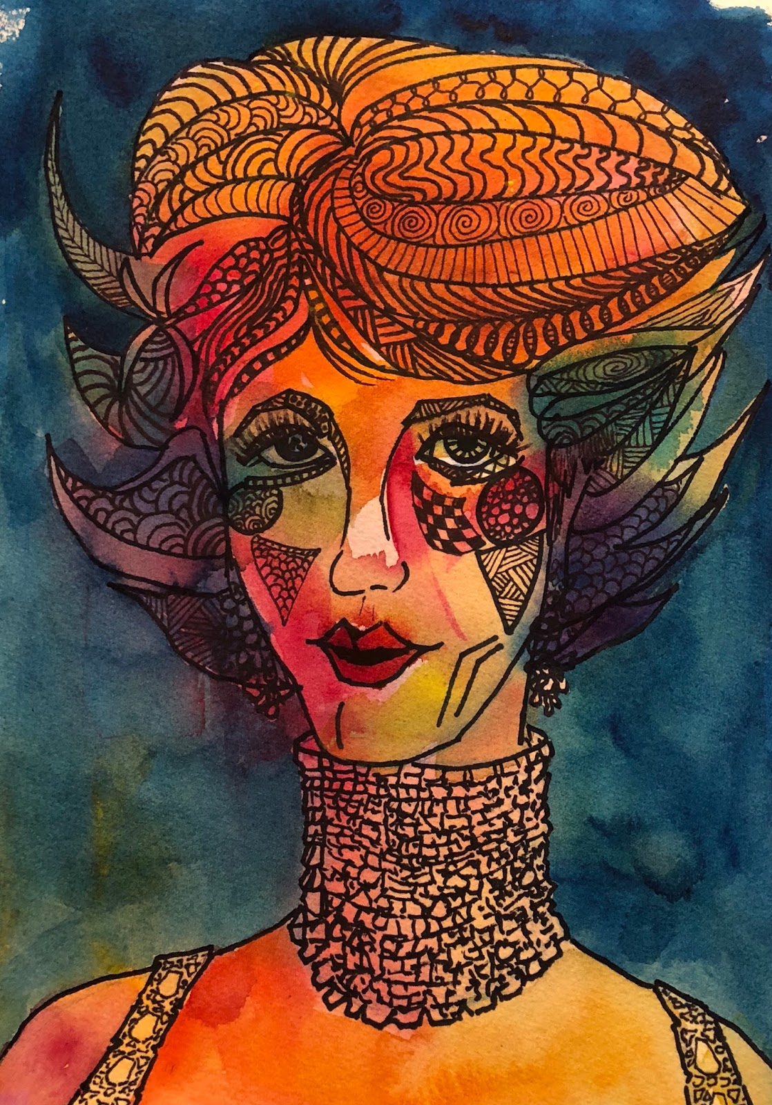 Diane Moore's Watercolors: "Come On to My House!"