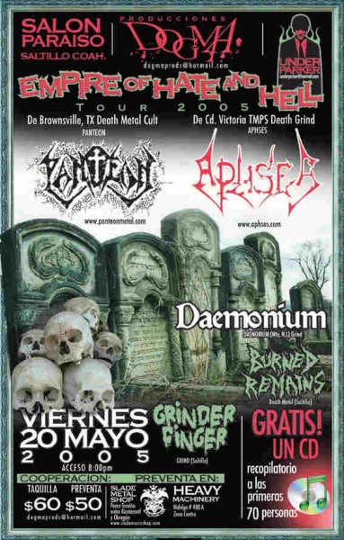 Aphses Death-Grindcore Metal Band From Tamaulipas Mexico Since 1993.