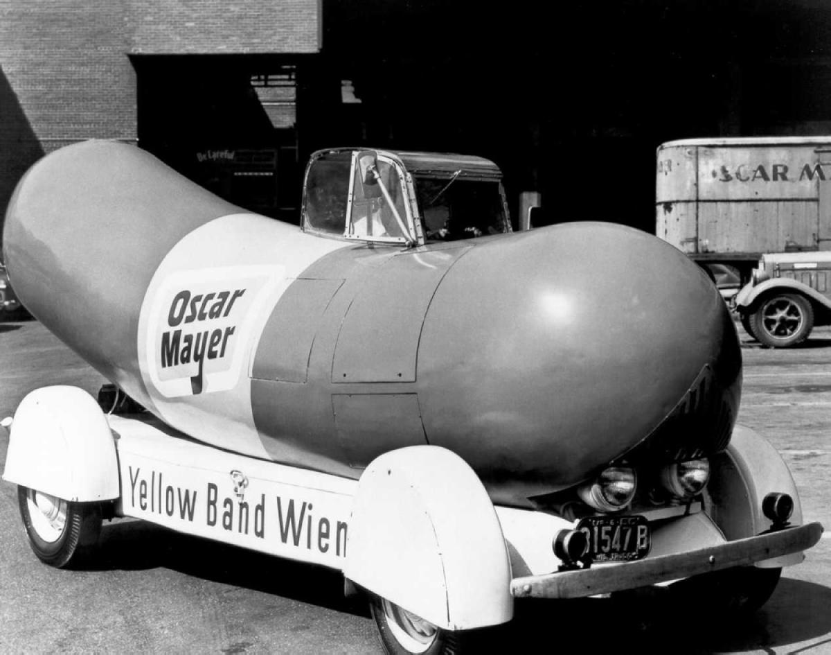 Just A Car Guy: one of the 1952 Oscar Mayer cars, part of the Ford ...