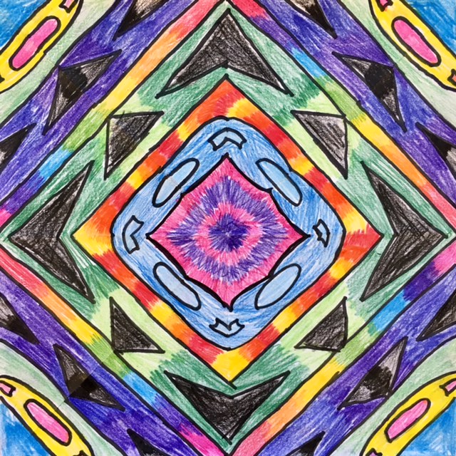 Art at Hosmer: Radial Symmetry Name Designs