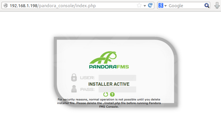 Instalación de PANDORA 5.0