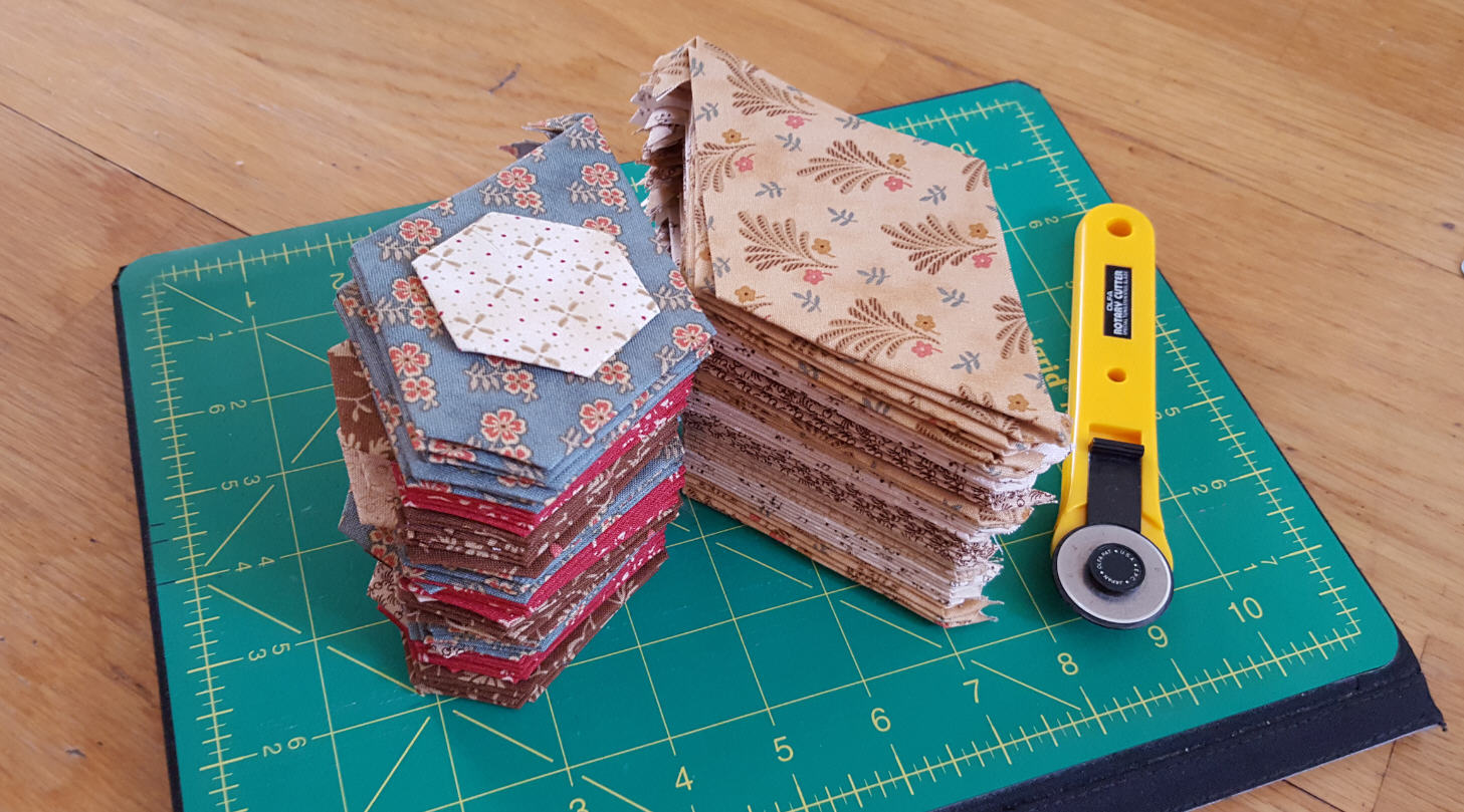 Quiltoholic: More Epp Hexie Stars