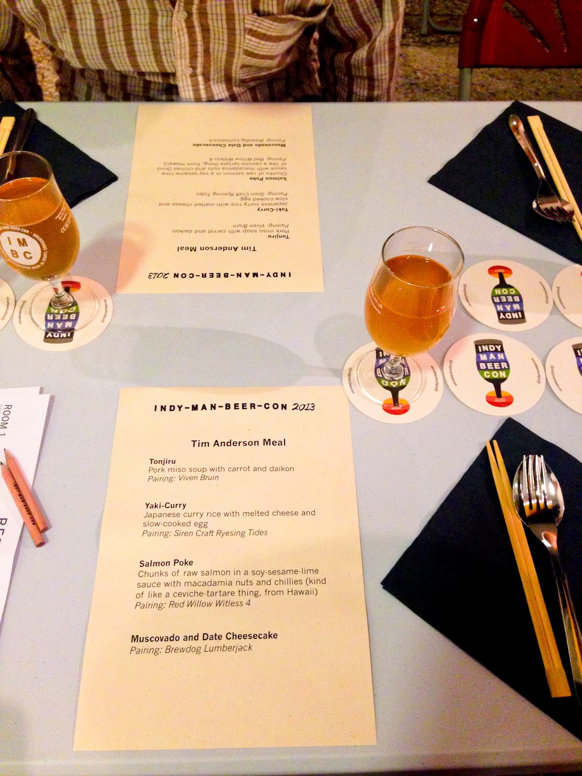 Good gobble!: Tim Anderson Meal at Indy Man Beer Con