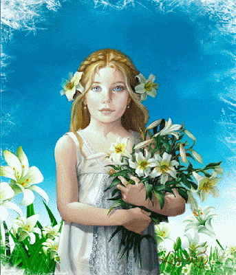 Animowane obrazki lato: Animowane obrazki i gify dzieci latem