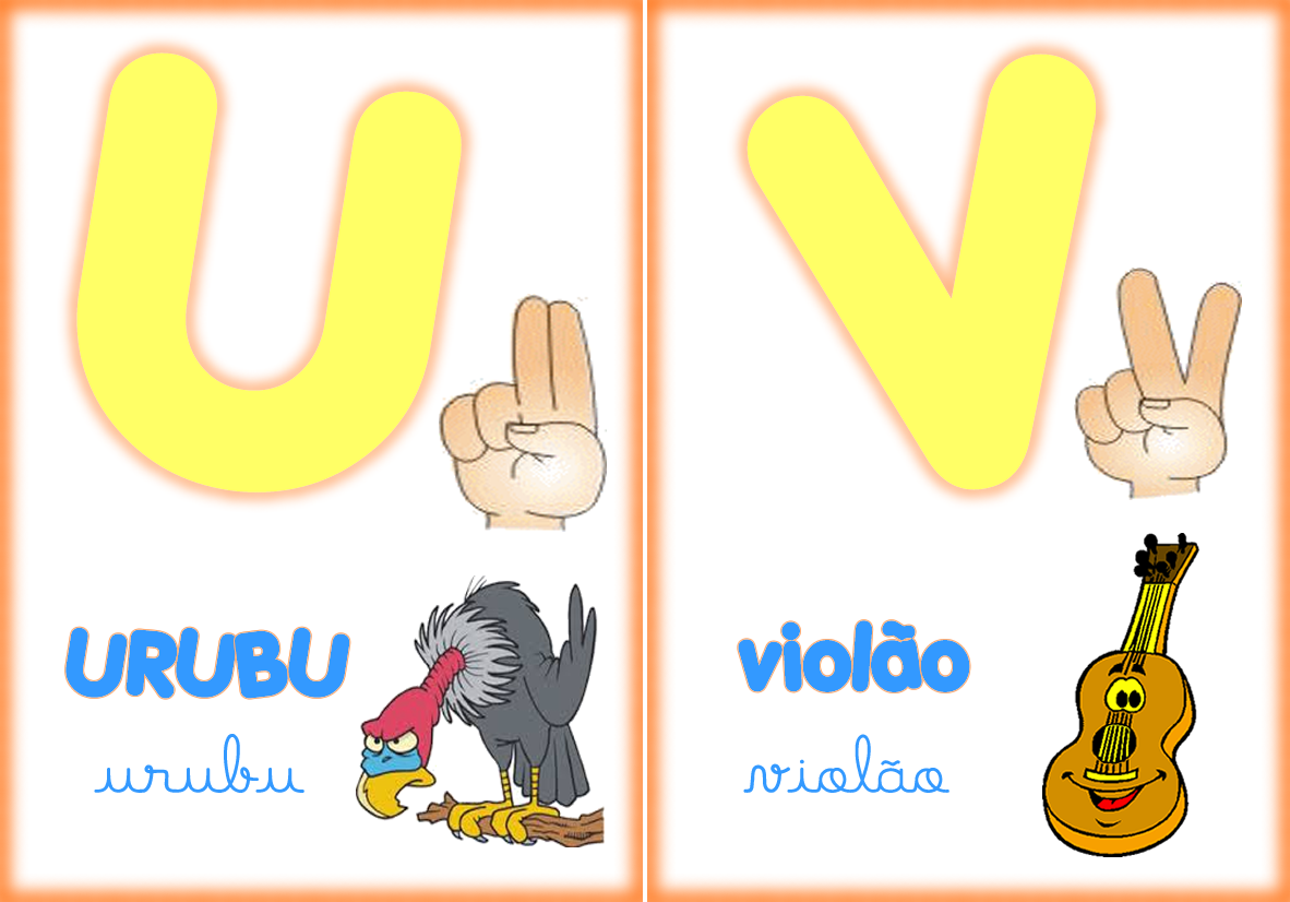 Alfabeto ilustrado na Libras para imprimir-ALFABETOS LINDOS