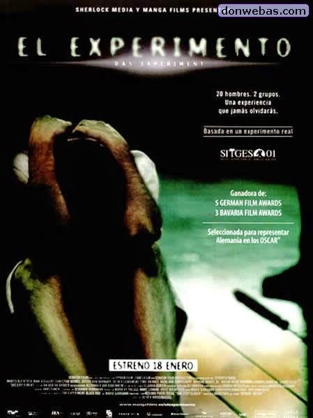 Películas sobre el mundo social y educativo : El experimento (2001)