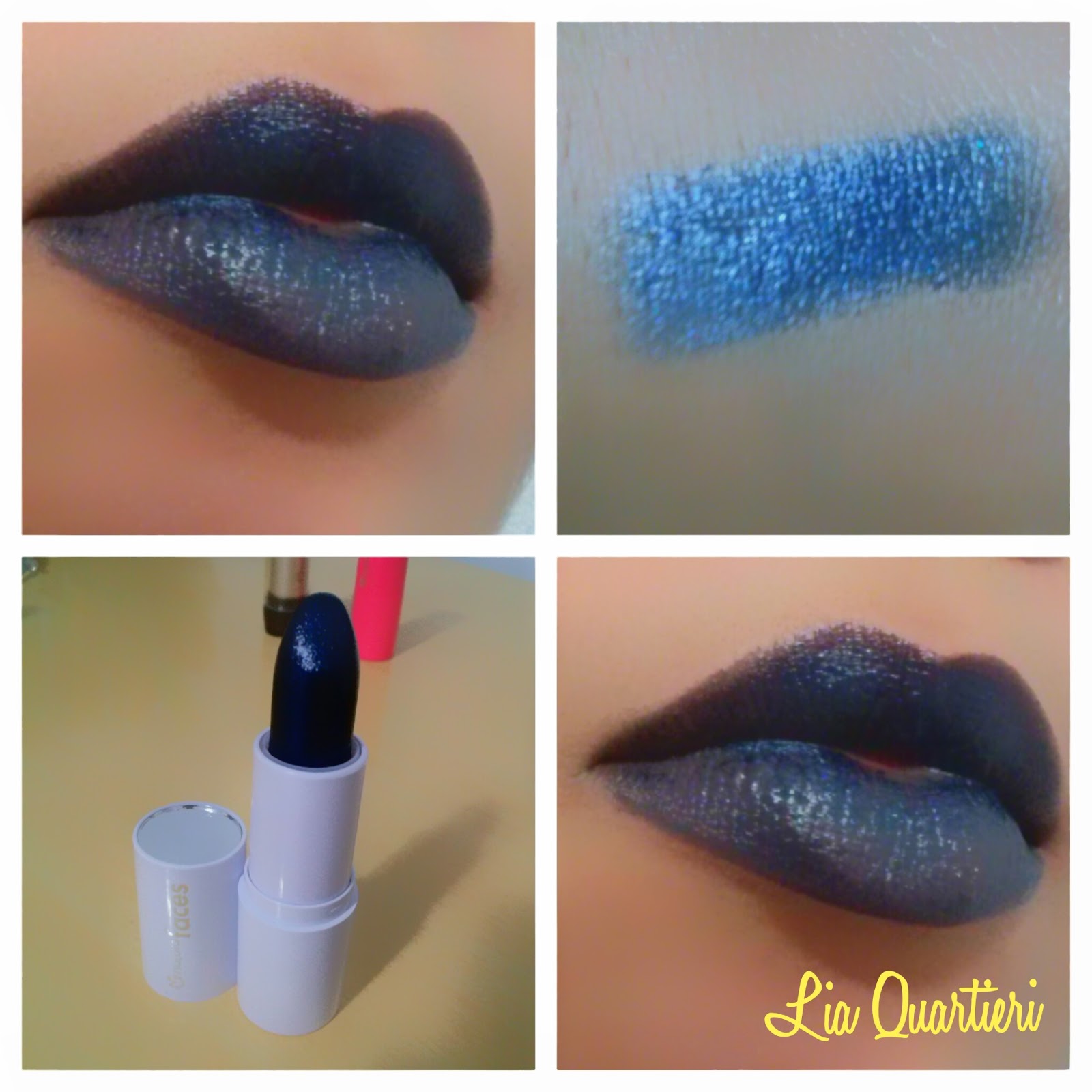 Clube da Beleza e Maquiagem: Batom azul natura faces