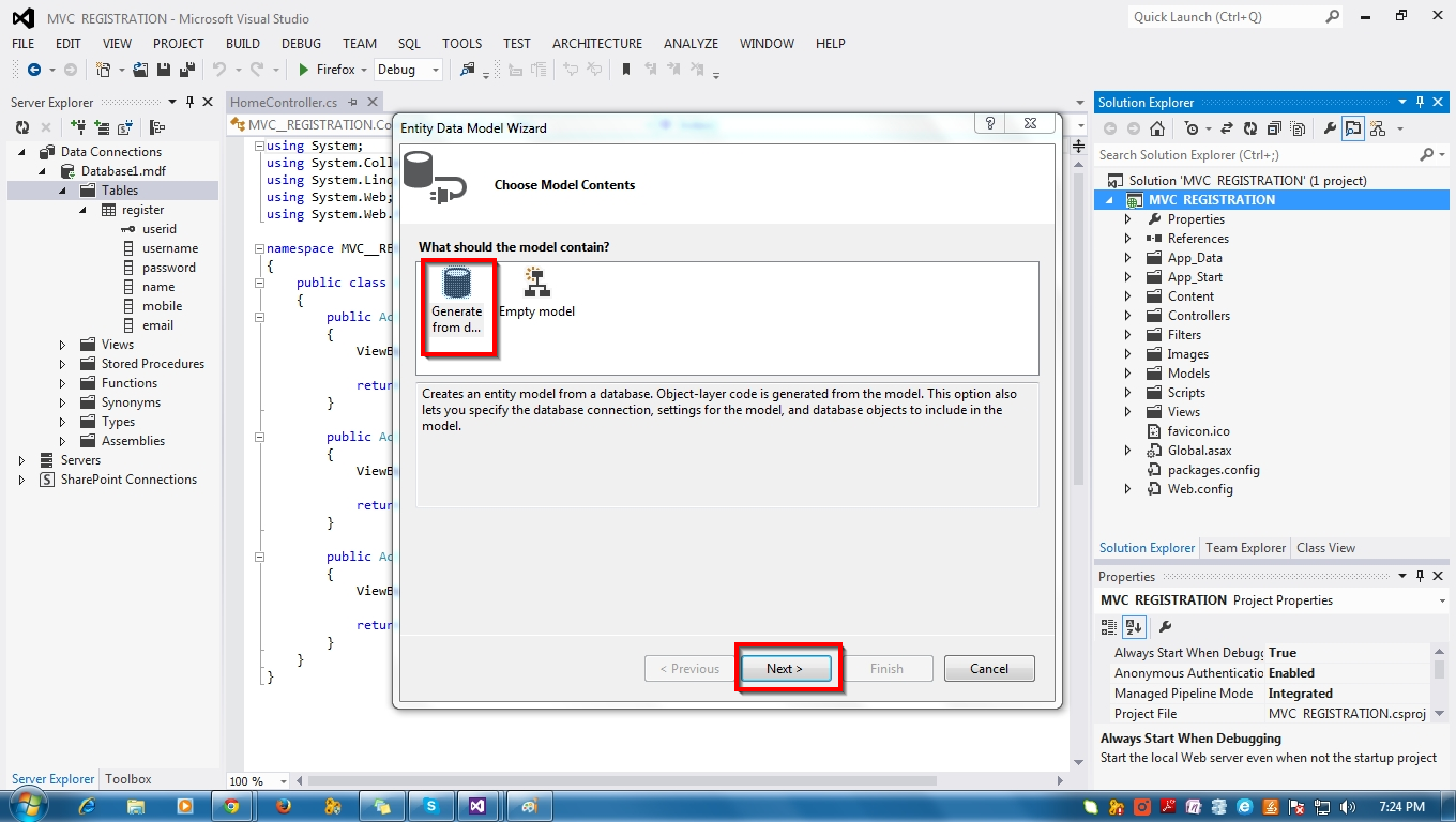 How to Insert Data in MVC Razor View Engine in Asp.Net ~ ScreenShotsDrizzles