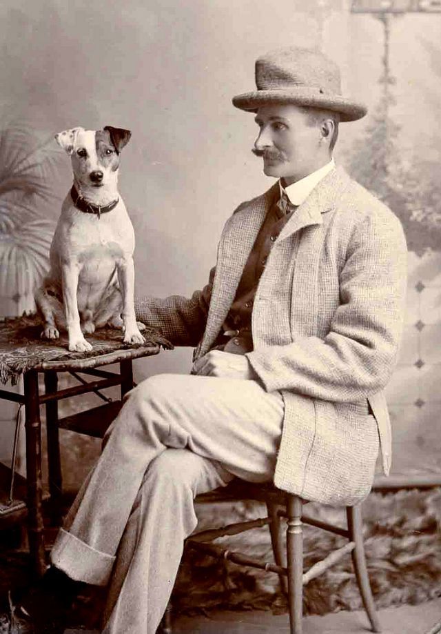 40 Lovely Photos of Victorian Gentlemen With Their Dogs From the 19th ...