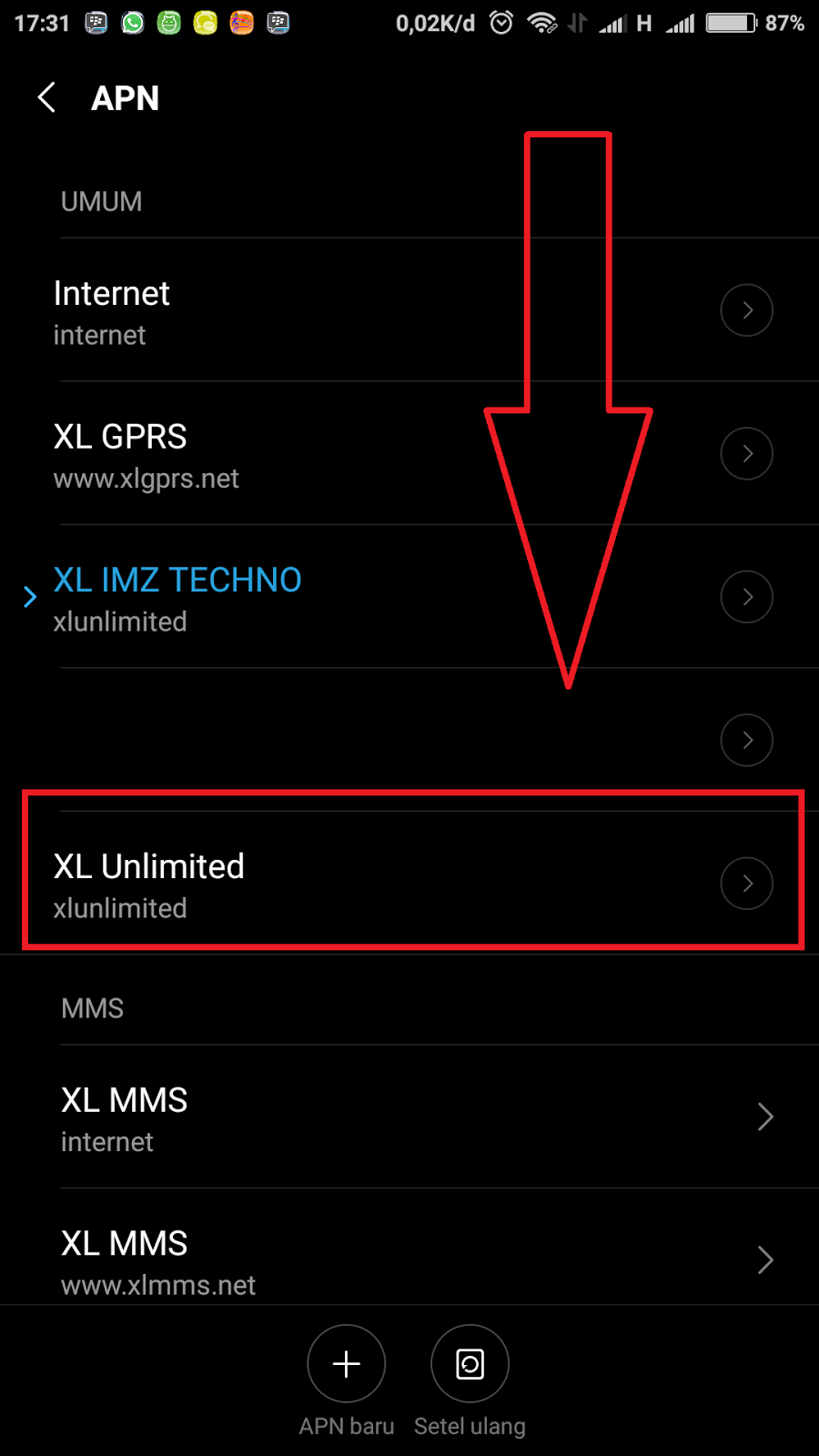 CARA SETING APN ANDROID UNTUK HTTP INJECTOR | ILHAM MUSPIKA