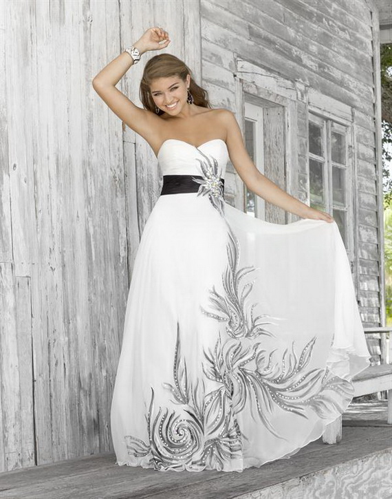 WhiteAzalea Prom Dresses: Beautiful Prom Dresses with Color Accents